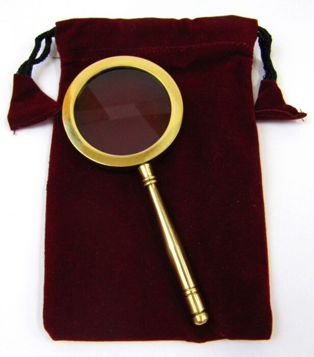 Brass Magnifying Glass Handheld 5" - Welcome to Globedecor International